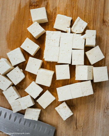 Authentic Chinese Sticky Tofu {15 Minutes} | Shuangy's Kitchensink