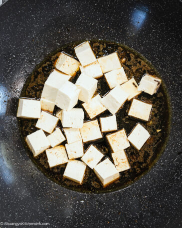 Authentic Chinese Sticky Tofu {15 Minutes} | Shuangy's Kitchensink