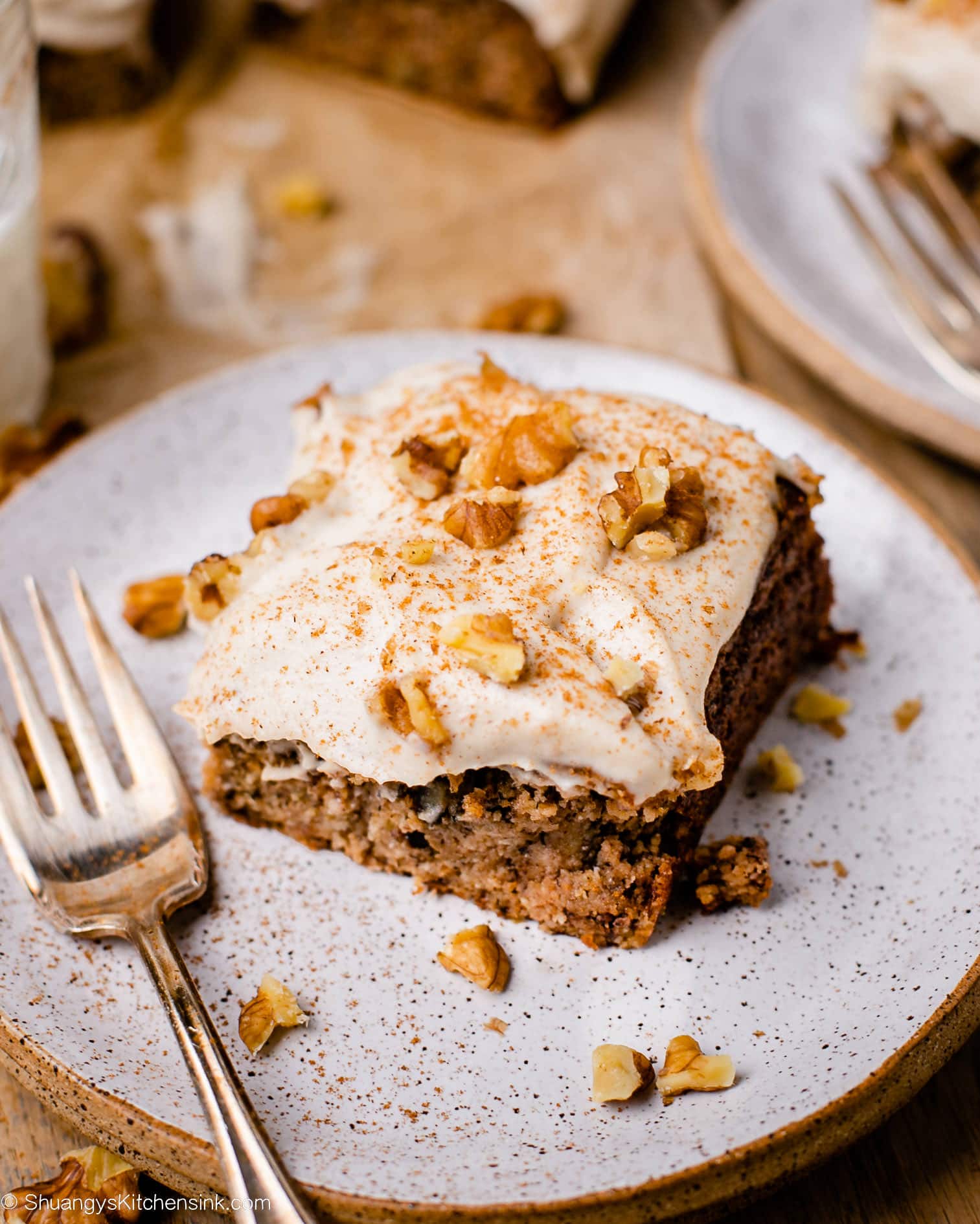 Maple Walnut Banana Bread Bars Paleo Shuangy S Kitchensink