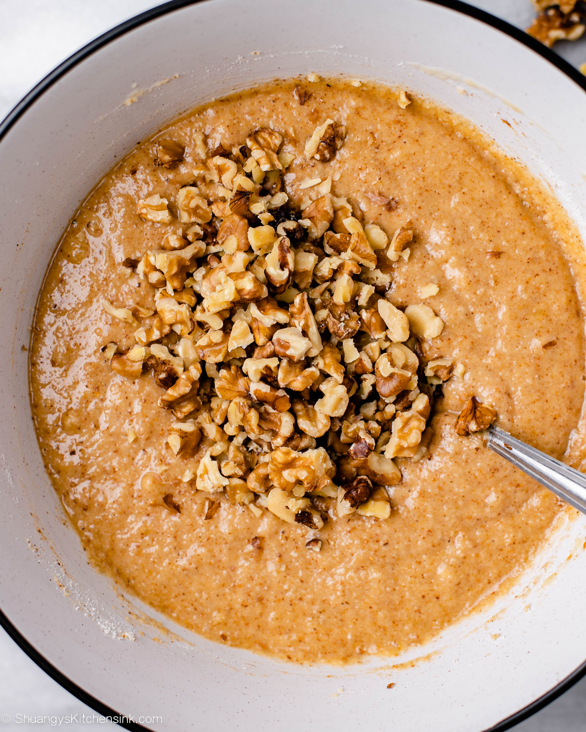 Maple Walnut Banana Bread Bars Paleo Shuangy S Kitchensink