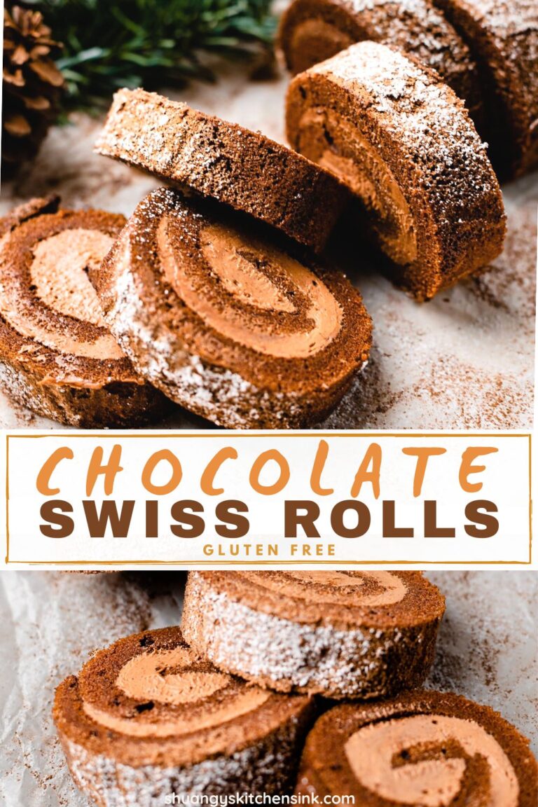 Chocolate Swiss Roll {Gluten-free} | Shuangy's Kitchensink
