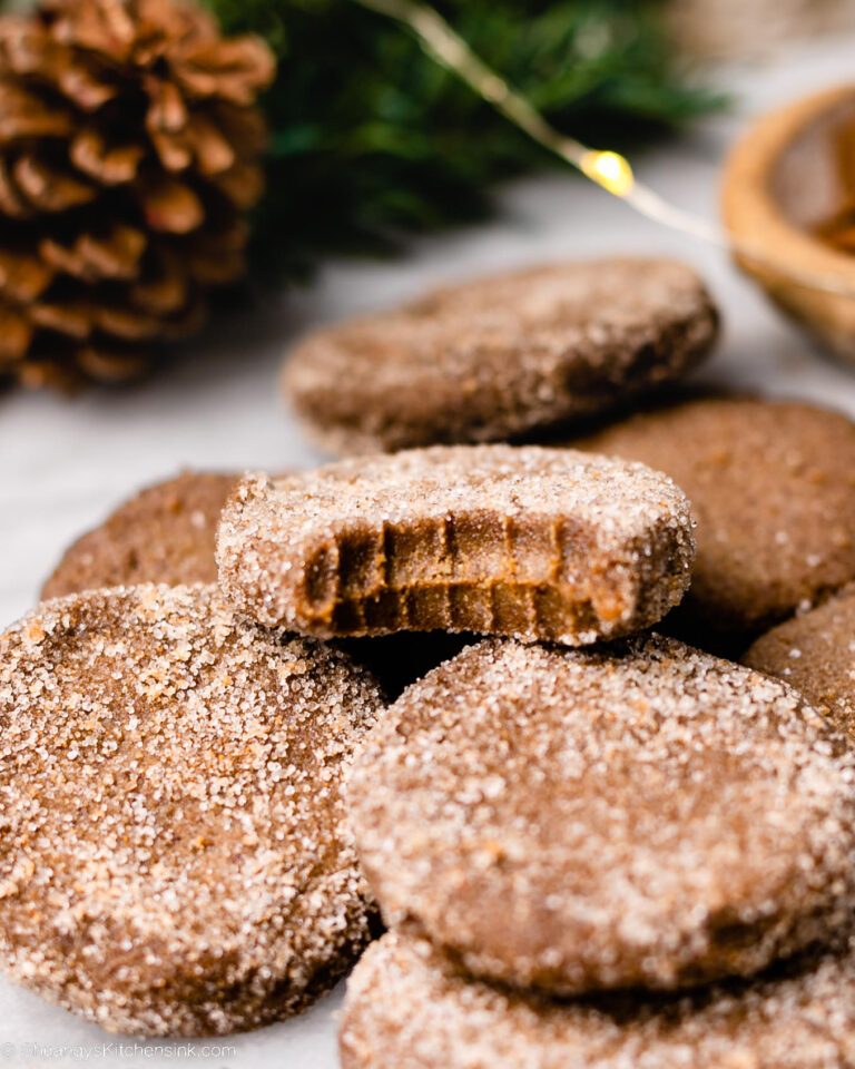 No Bake Gingerbread Cookies {Vegan} | Shuangy's Kitchensink