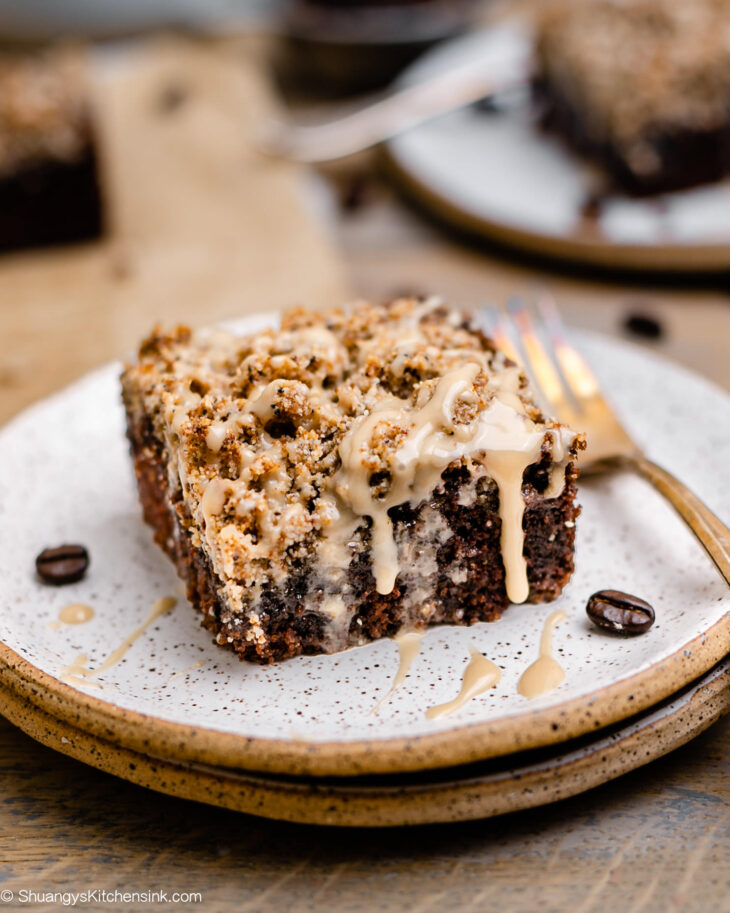 Mocha Coffee Cake {with Almond Flour} | Shuangy's Kitchensink