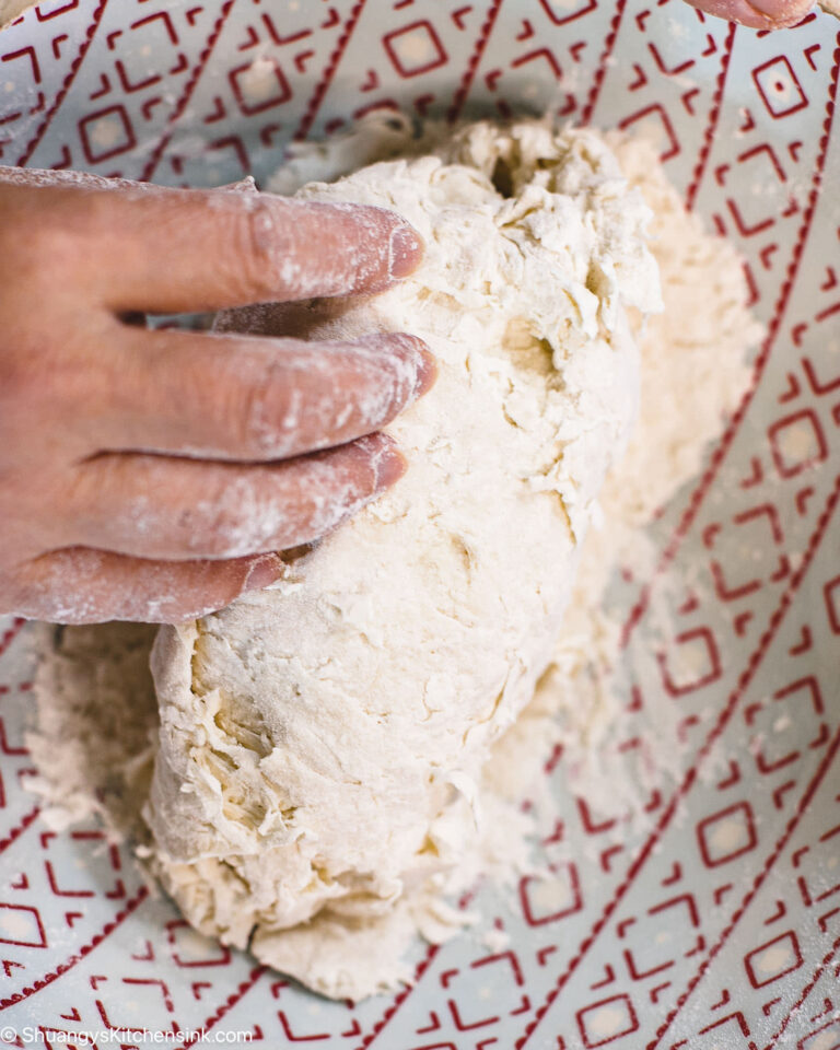 How to Make Dumpling Skin {3 Ingredients} | Shuangys Kitchensink