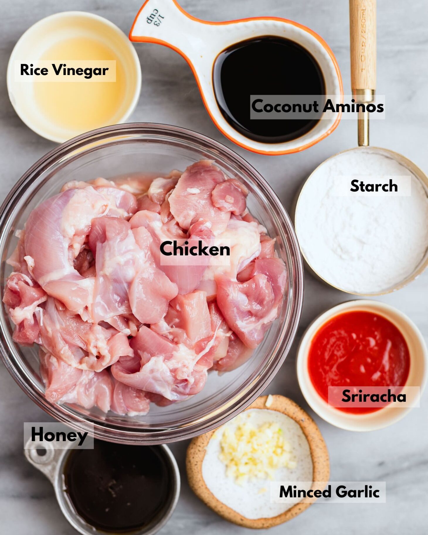 Honey Sriracha Chicken {No Deep Frying} | Shuangy's Kitchensink