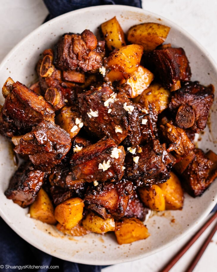 Red Braised Ribs (Hong Shao Pai Gu) | Shuangy's Kitchensink