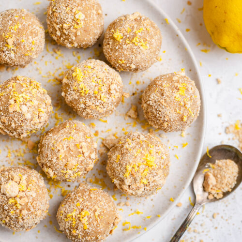 No Bake Lemon Balls {4 Ingredients} | Shuangy's Kitchensink
