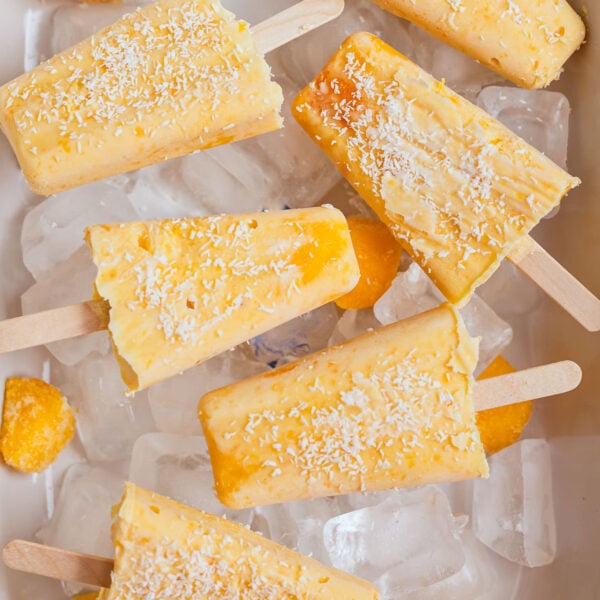3 Ingredient Mango Popsicles {Cottage Cheese} | Shuangy's Kitchensink