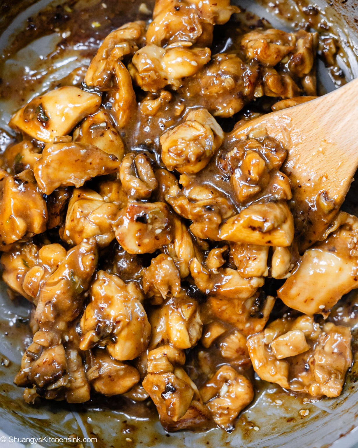 Sesame Ginger Chicken {20 Minutes} | Shuangy's Kitchenink