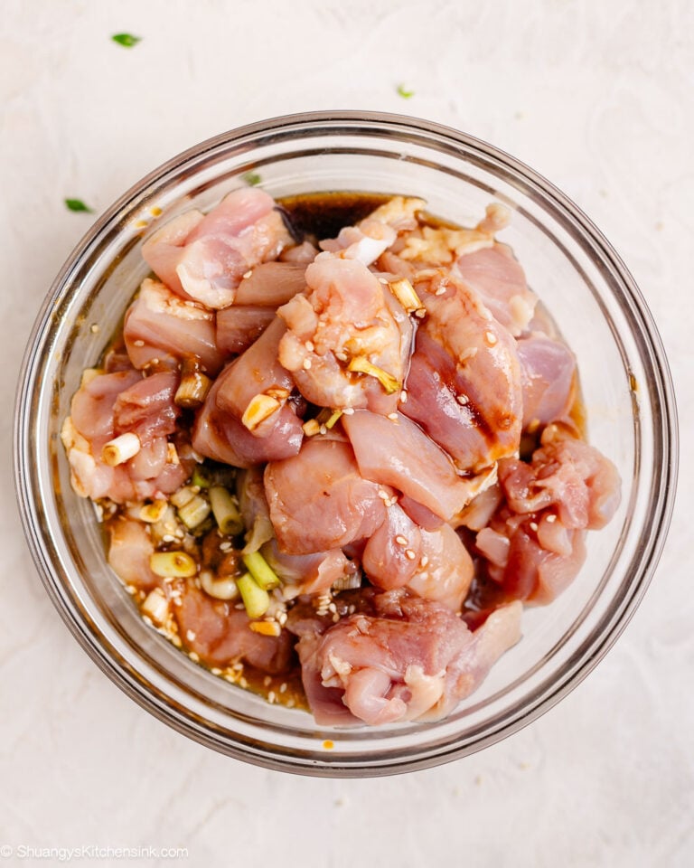 Sesame Ginger Chicken {20 Minutes} | Shuangy's Kitchenink
