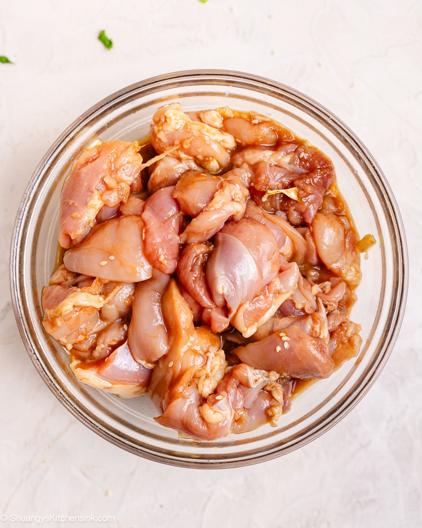 Sesame Ginger Chicken {20 Minutes} | Shuangy's Kitchenink