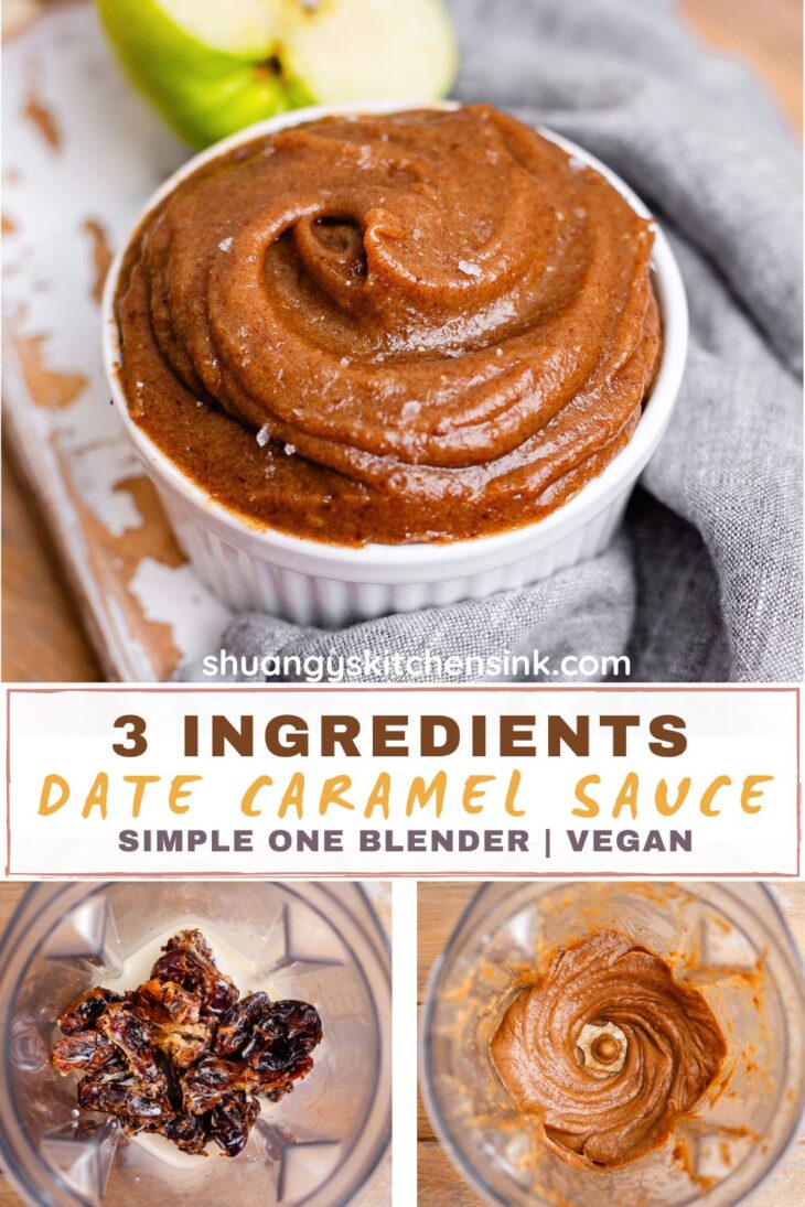 Date Caramel Sauce {3 Ingredients} | Shuangy's Kitchensink