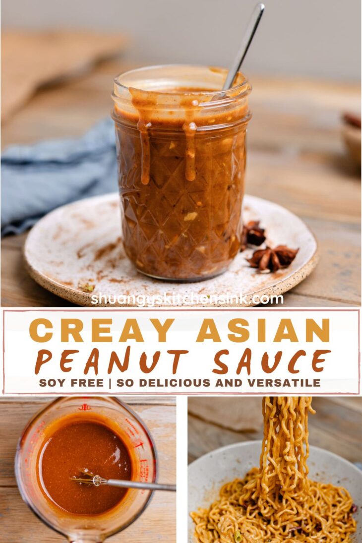 Creamy Asian Peanut Sauce {Soy Free} | Shuangy's Kitchensink