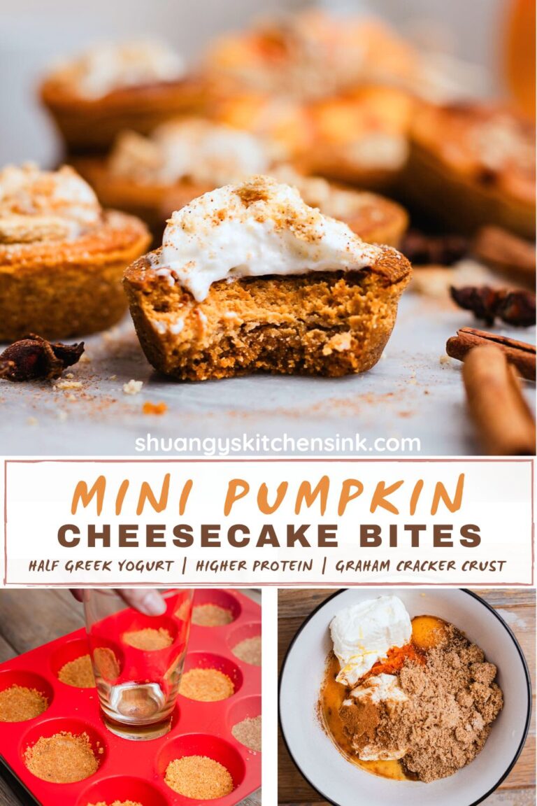 Pumpkin Cheesecake Bites With Greek Yogurt Shuangy S Kitchensink
