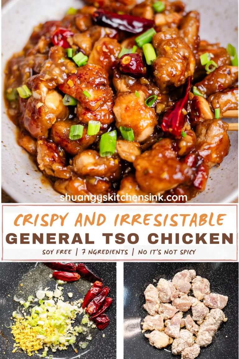 General Tso Chicken {No Deep Frying} | Shuangy's Kitchensink